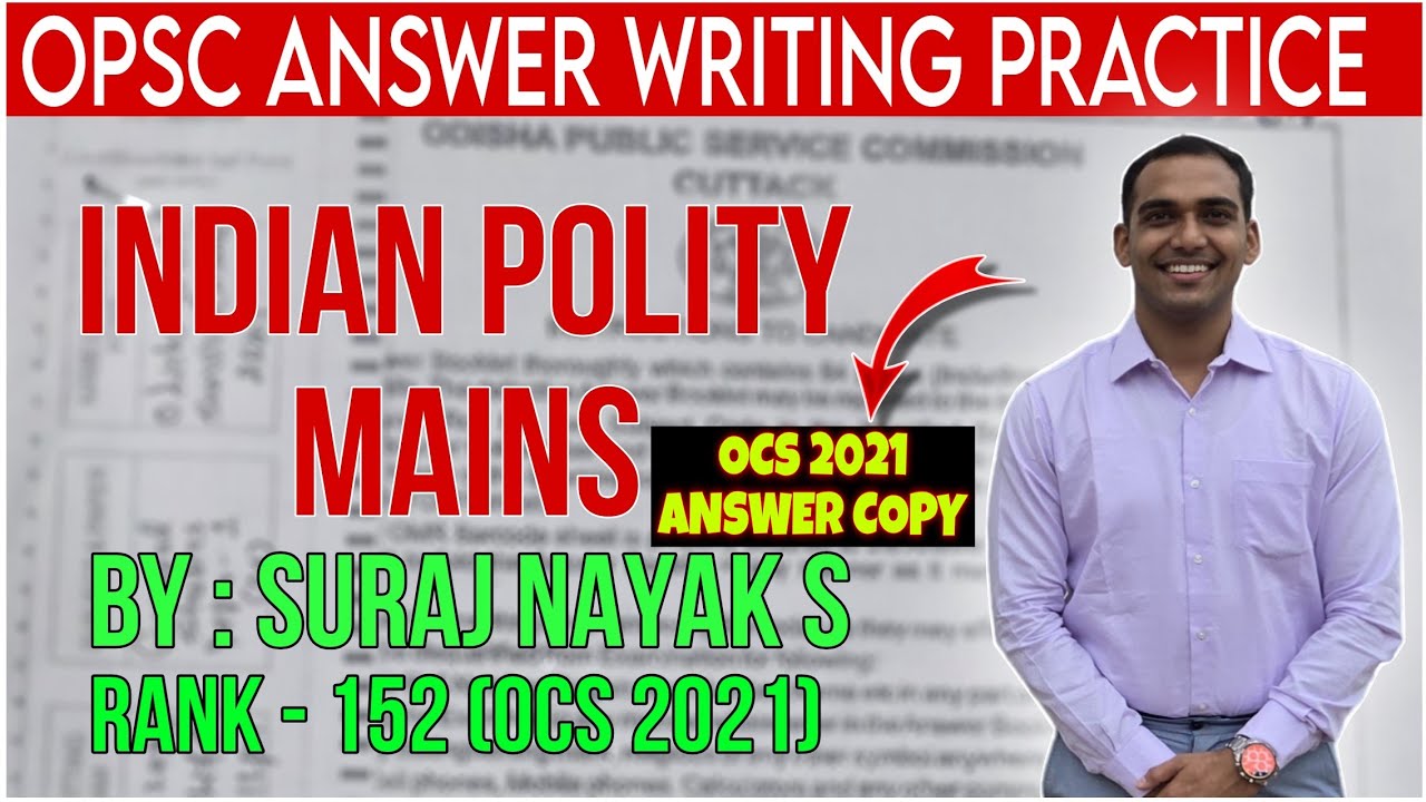 OPSC Mains Answer Writing Practice | OPSC OCS OAS 2024 Mains | My OCS ...