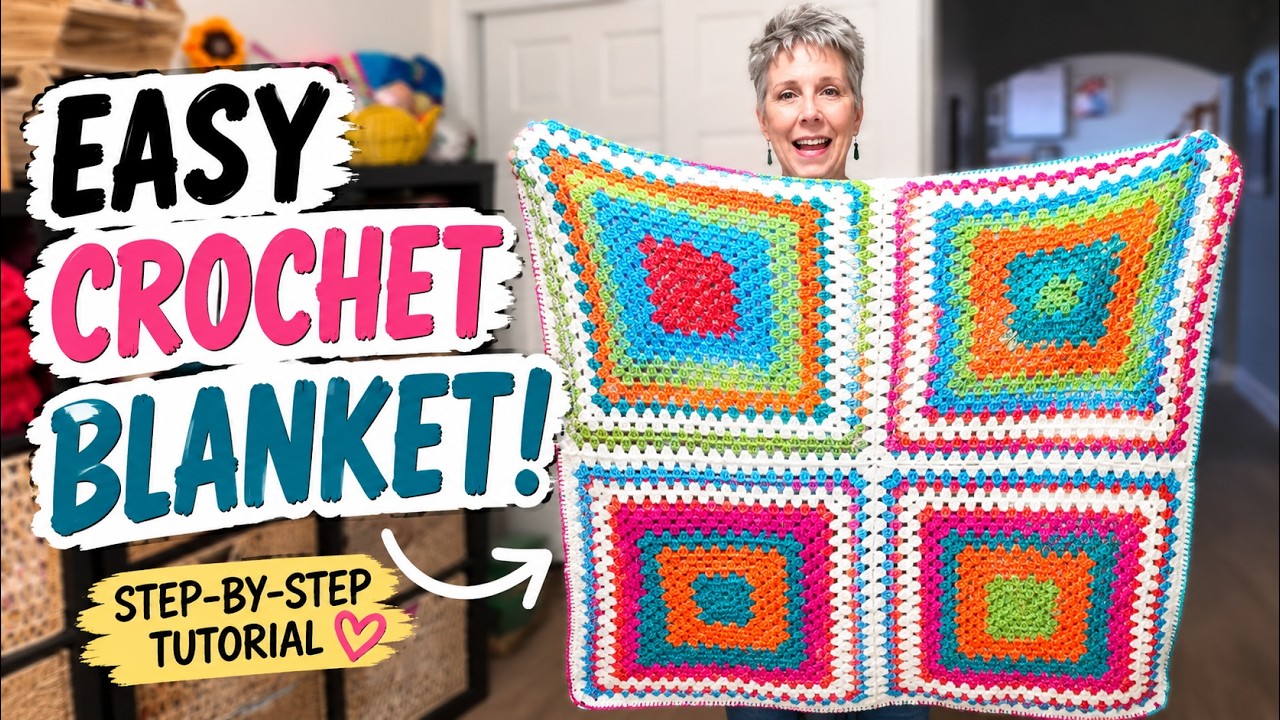 The EASIEST Crochet Blanket You'll Ever Make! 🧶 Beginner-Friendly ...