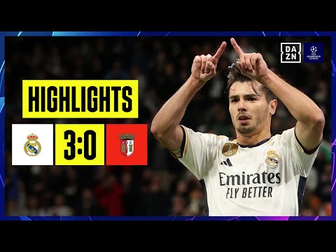 Real Madrid - Sporting Braga | UEFA Champions League | DAZN Highlights