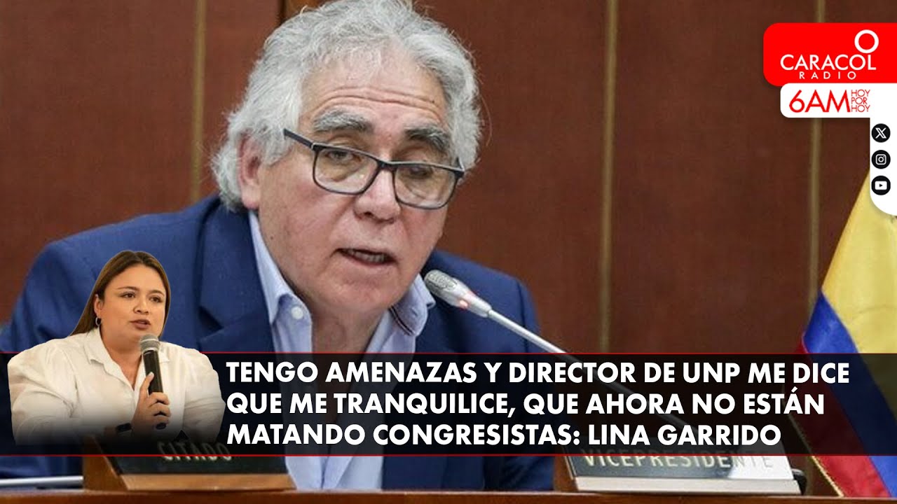 Tengo amenazas y director de UNP me dice que ahora no están matando ...