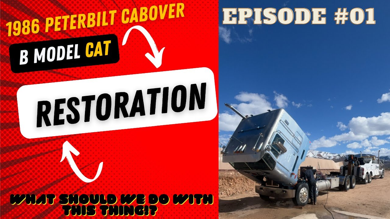 We Save This Abandoned 1987 Peterbilt Cabover & Start A Restoration For Its New Life! - YouTube