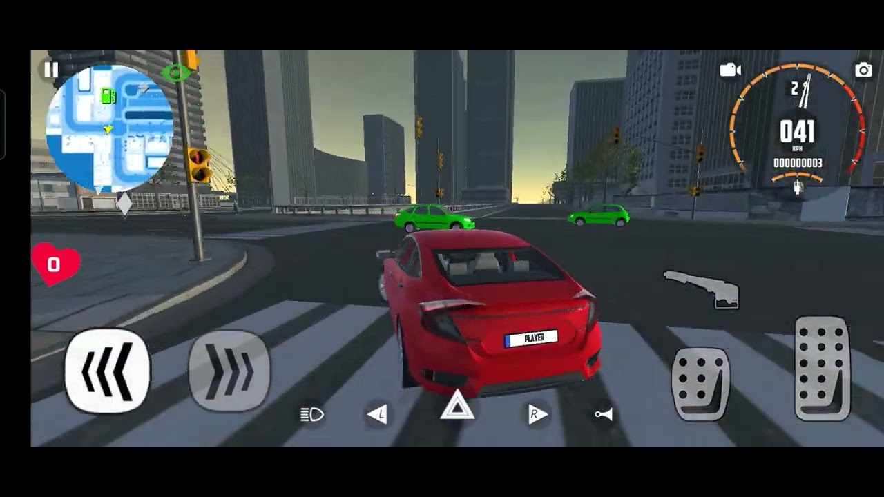 Civic Car Stimulator Game//Android GamePlay//3d Game//City carX Game ...