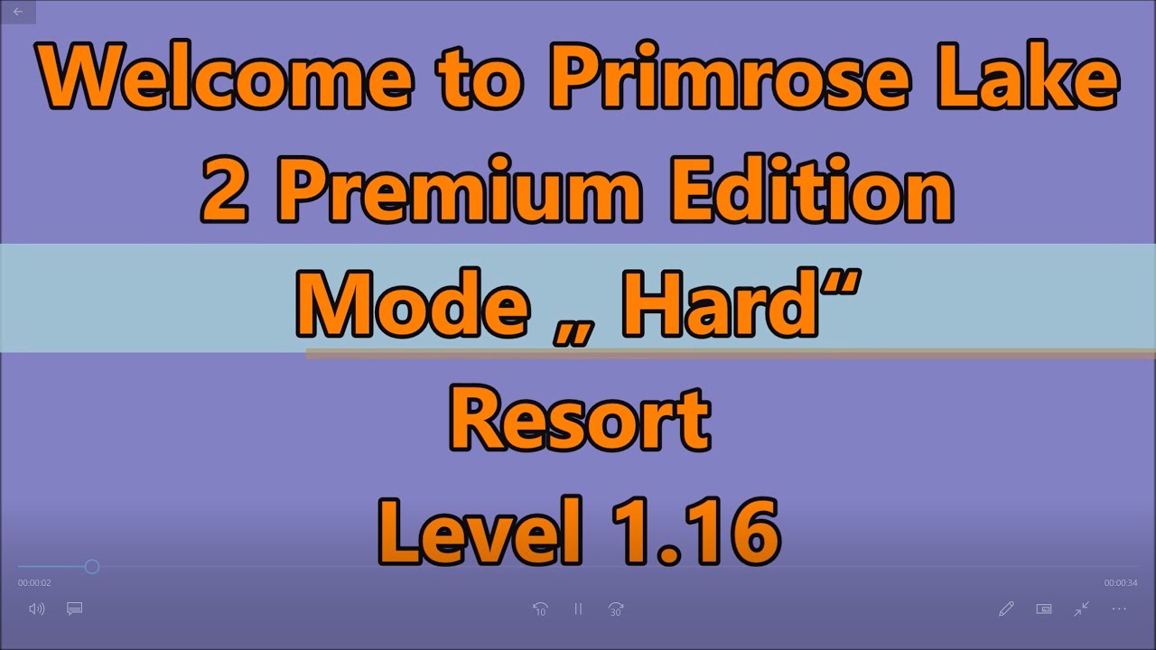 Welcome to Primrose Lake 2 Resort Level 16 - YouTube