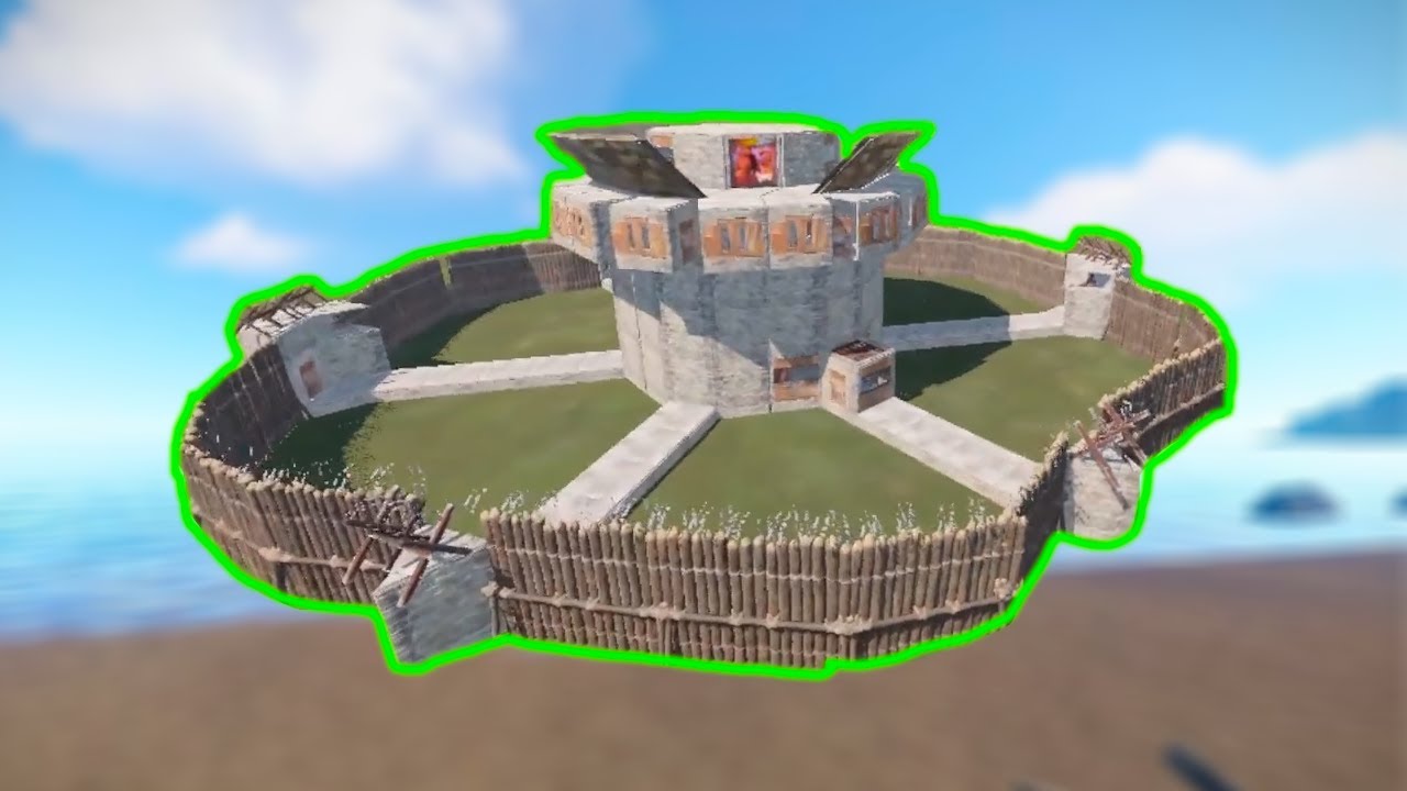 4-8 Man Multi TC | Best low cost samll tribes | Rust Build Guide - YouTube