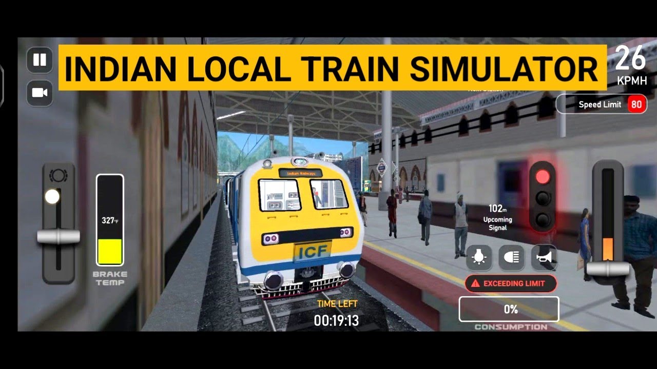 INDIAN LOCAL TRAIN SIMULATOR | ANDROID GAME PLAY | - YouTube