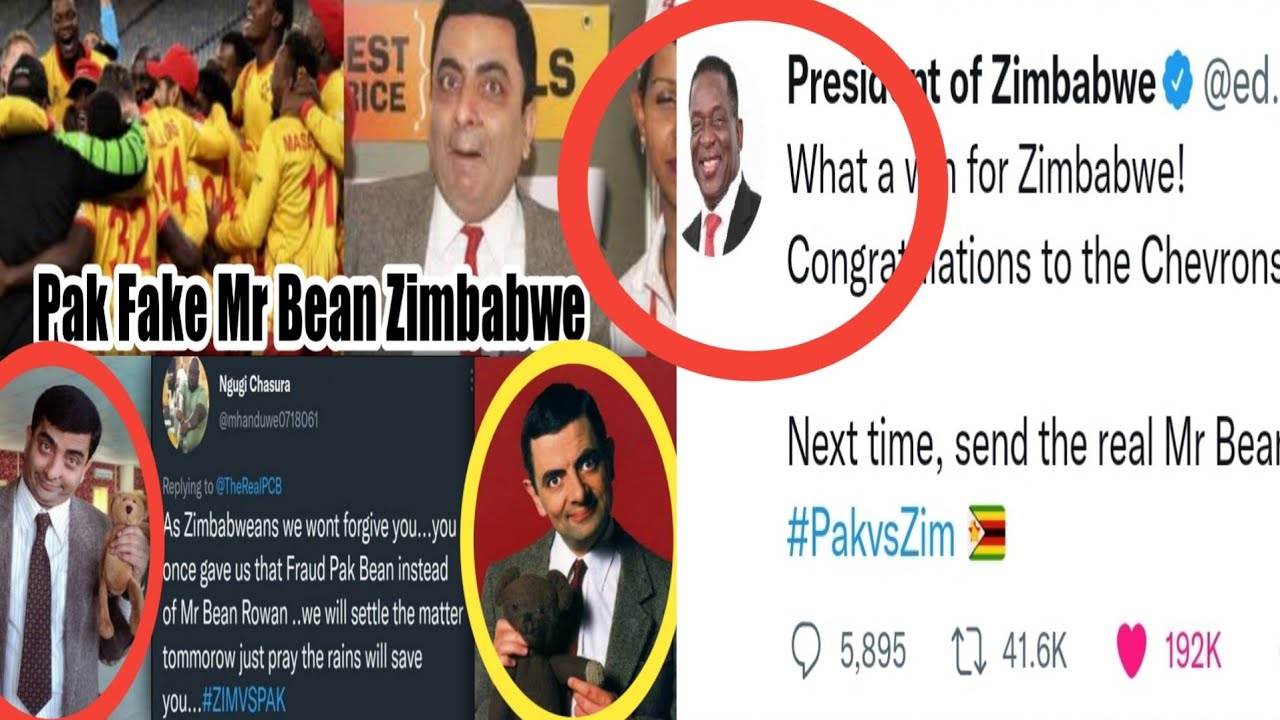 Naqli Mr Bean Spotted in Zimbabwe 😂After Zim Win T20 Match Against Pak ...