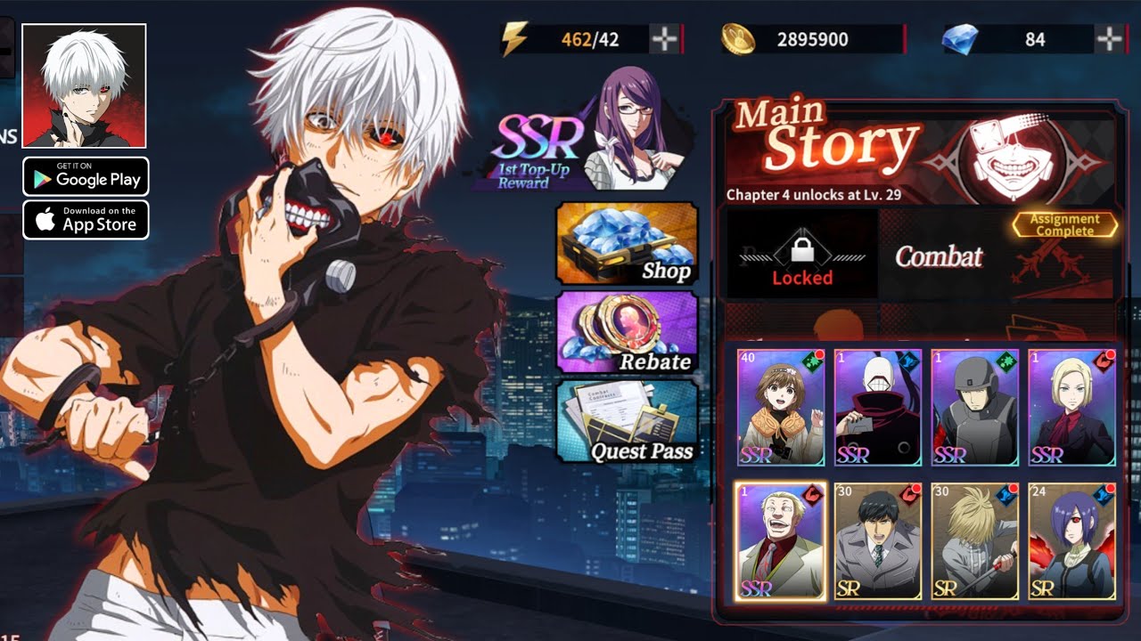 New Anime Game F2P easy get SSR!! Tokyo Ghoul BTC gift Codes & GACHA ...