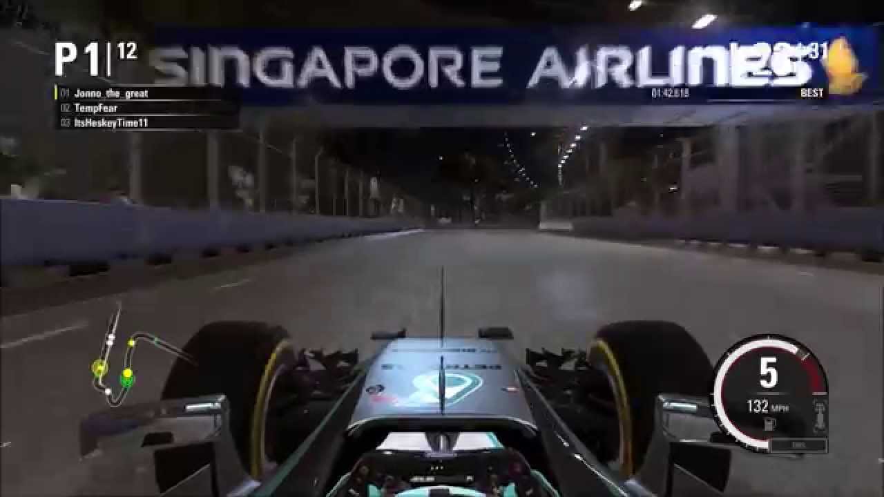F1 2015 F1 TS Hub S6 PSP2 Singapore Marina Bay Highlights - YouTube