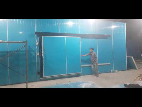 Pintu sliding cold storage - YouTube
