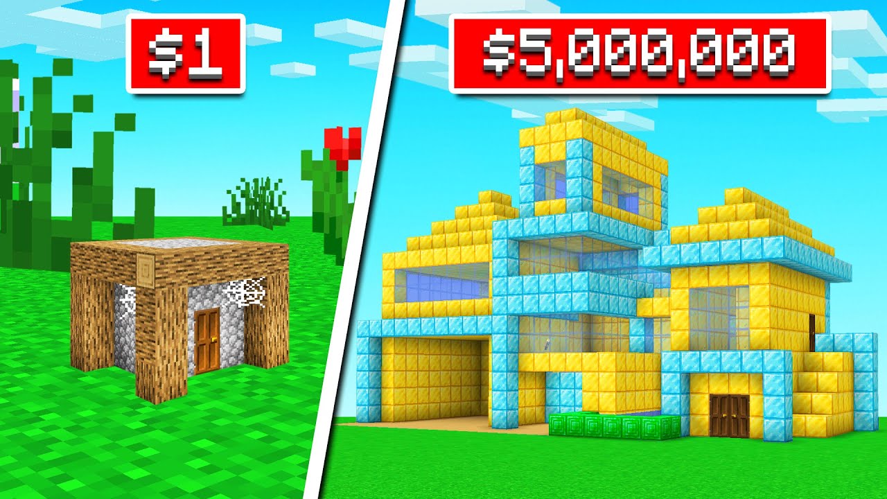 MEGA RICH vs POOR Minecraft Player! (insane) - YouTube