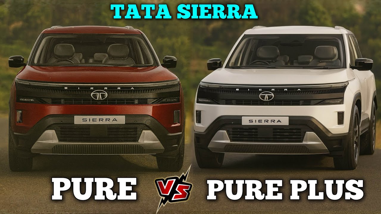 Tata Sierra Pure vs Pure Plus | Full Comparison & Features Explained ...