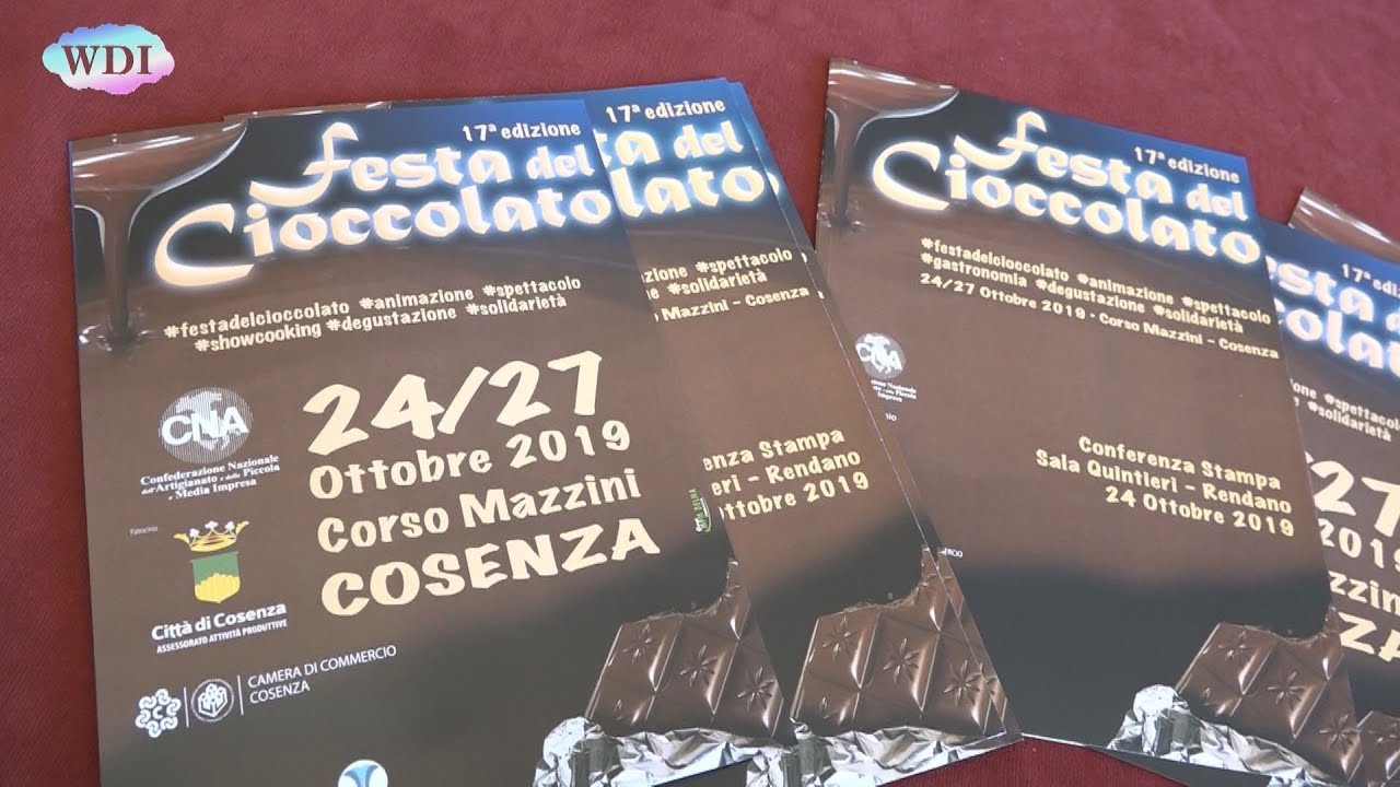 Presentata la XVII edizione della Festa del Cioccolato - YouTube