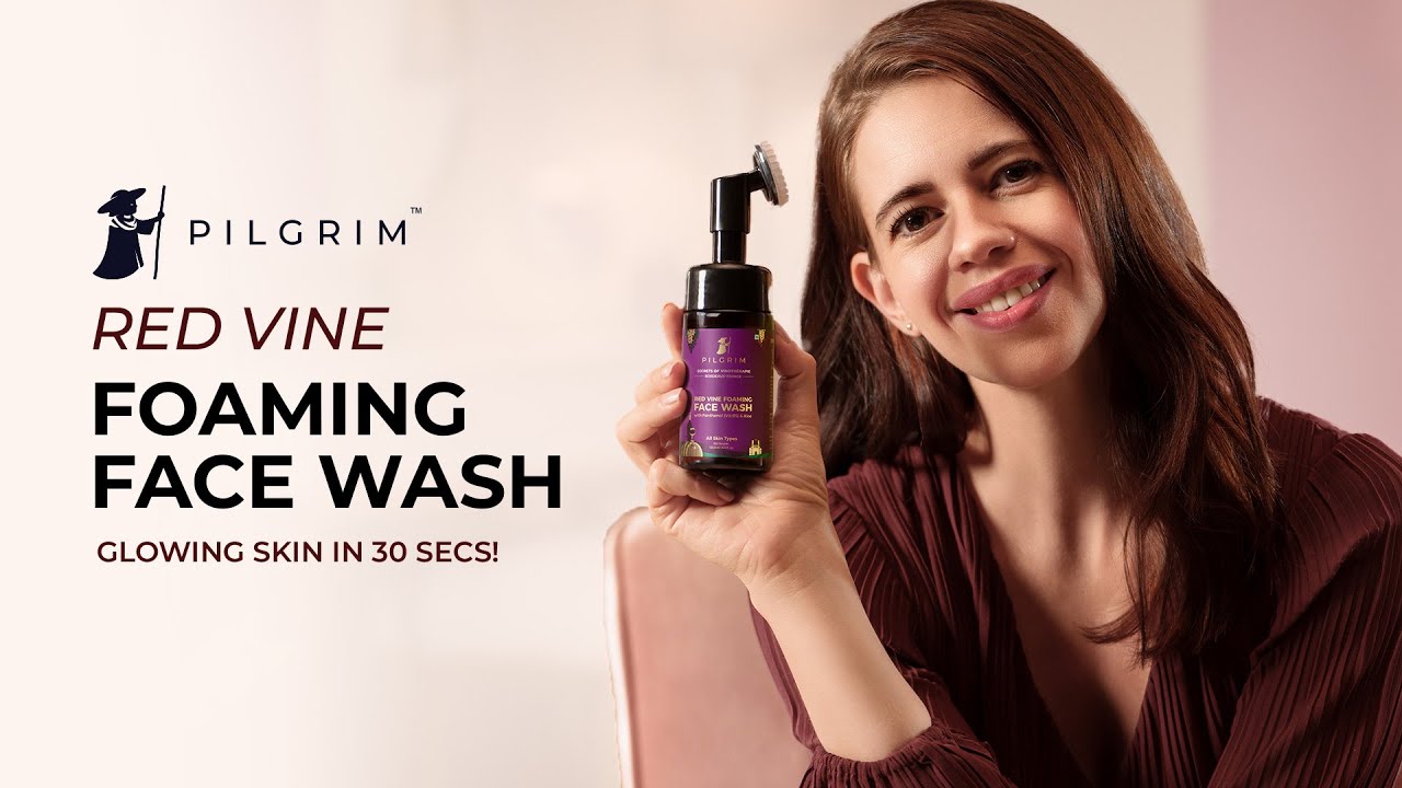 Pilgrim Red Vine Foaming Face Wash | Kalki's French beauty Secret ...