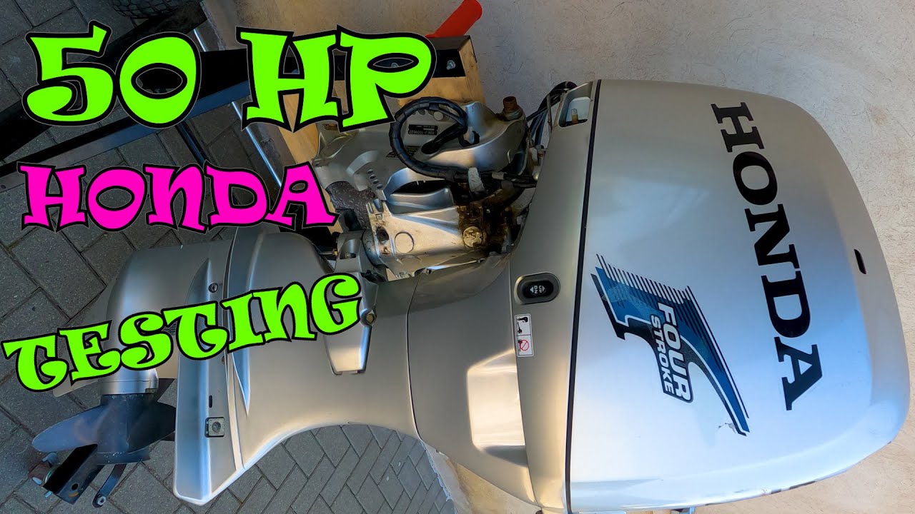 STARTUP AND TESTING OF HONDA 50 HP OUTBOARD MOTOR FUEL INJECTION 3 ...