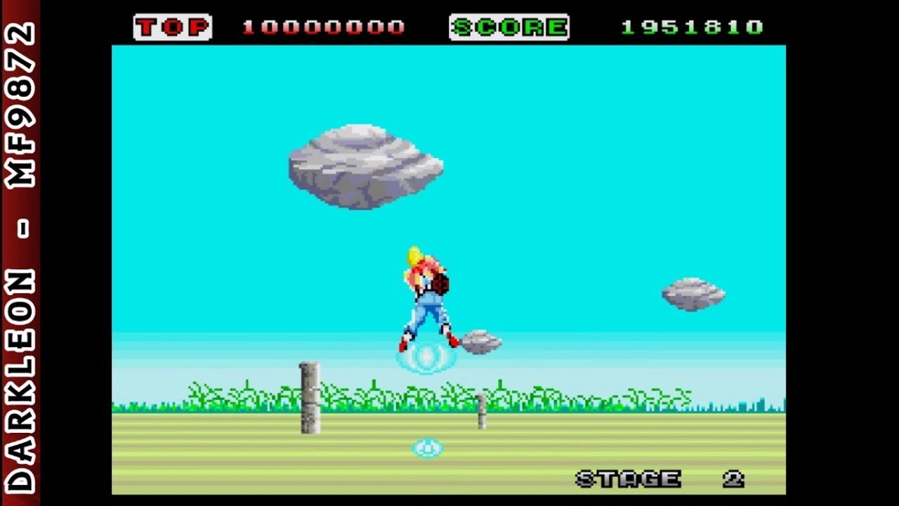 PC Engine - Space Harrier (1990) - YouTube