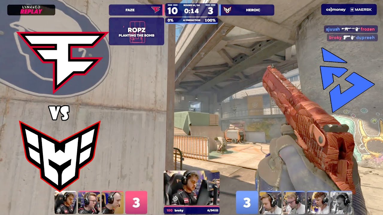 NEW FAZE vs HEROIC - HIGHLIGHTS - BLAST PREMIER WORLD FINAL - CS:2 2023 ...