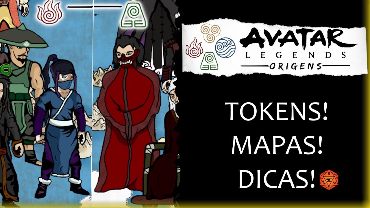 Como fiz meu RPG de AVATAR LEGENDS! Tokens, Mapas, Foundry VTT e mais ...