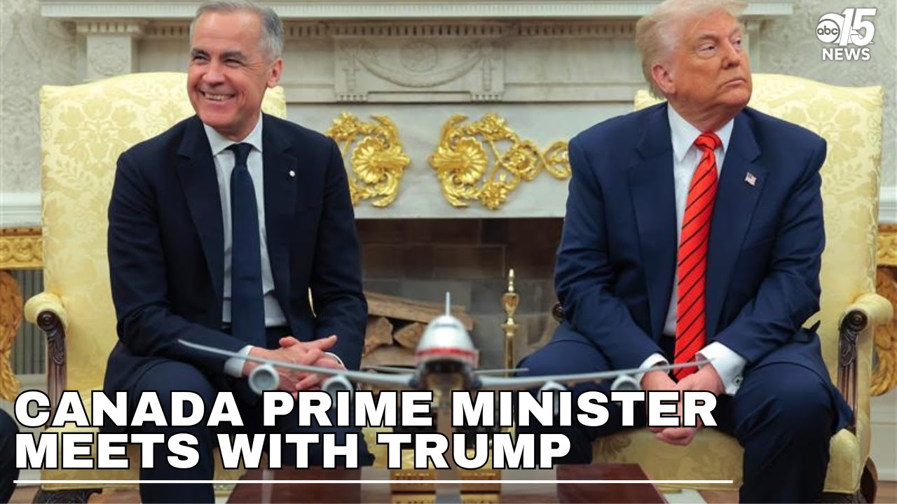 New Canada Prime Minister meets with President Trump - YouTube