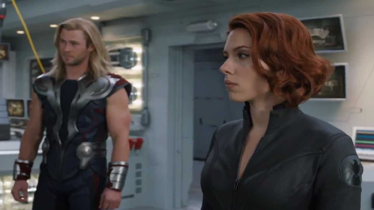 The Avengers | When Thor hits the car. - YouTube