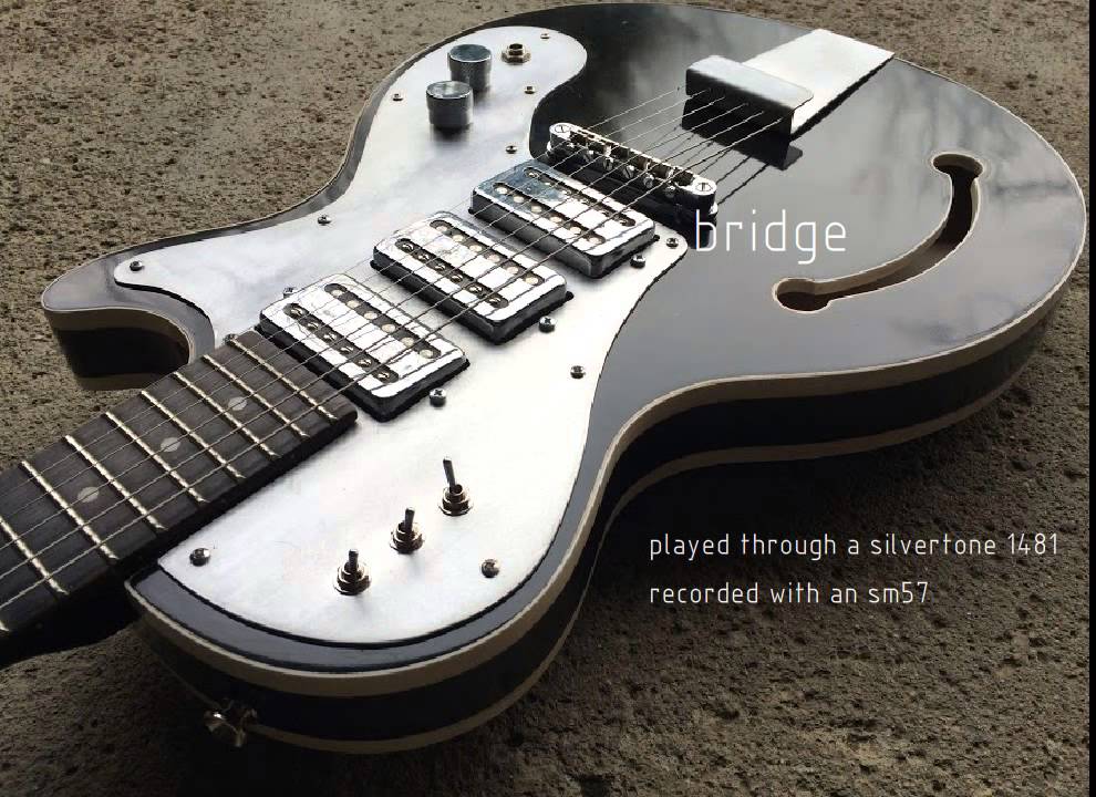 Modified Epiphone Les Paul hollow body - YouTube