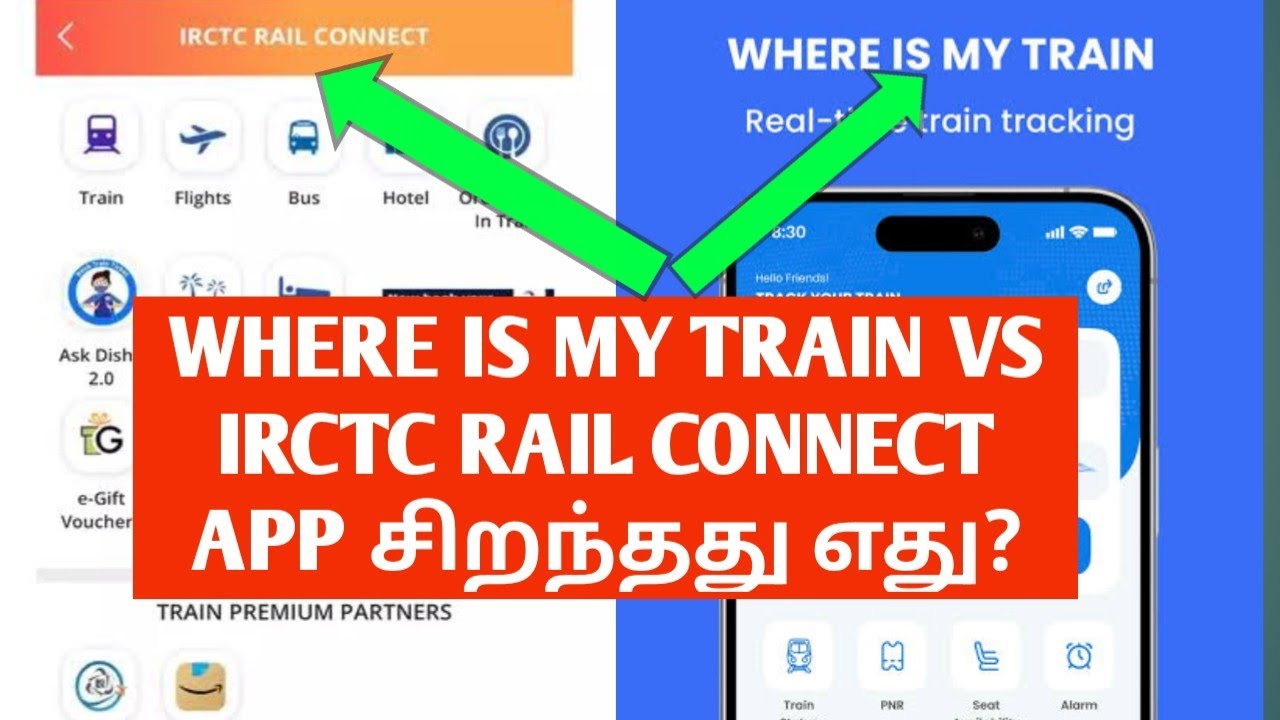 HOW TO SEARCH TRAIN AND AVAILABILITY IRCTC APP AND WHERE IS MY TRAIN ...