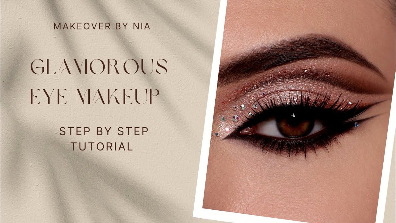 GLAMOROUS Party makeup look step by step tutorial | Glamorous eyes ...