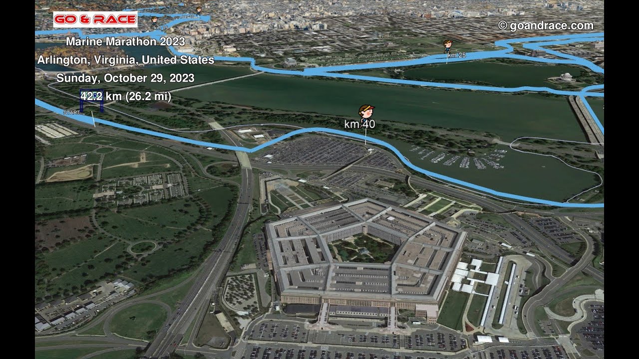 Marine Marathon 2023: fly over the marathon 3D course map! NEW UPDATED ...