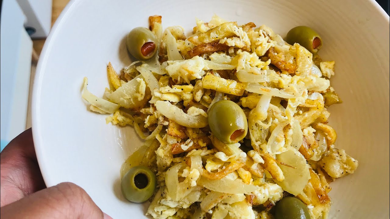 bacalhau a bras/Portuguese cod recipe - YouTube