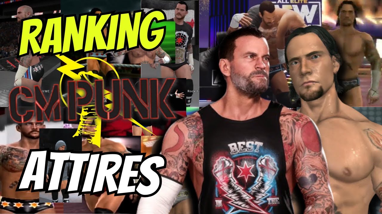 Ranking EVERY CM PUNK ATTIRE IN WWE GAMES! - YouTube