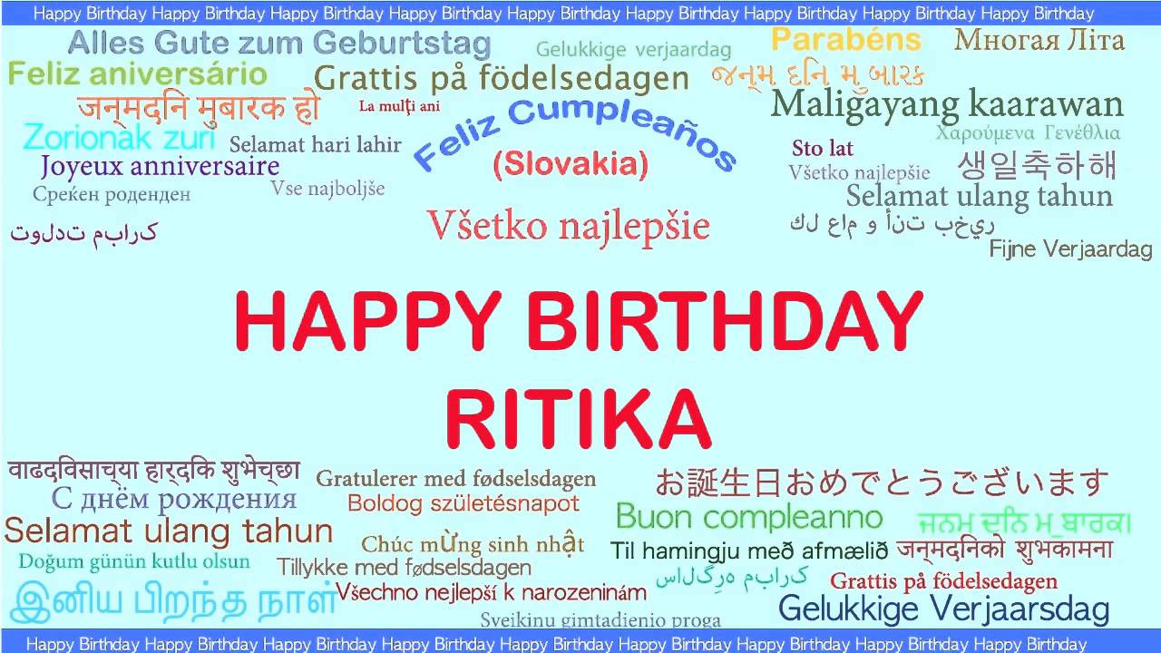 Ritika Languages Idiomas - Happy Birthday - YouTube