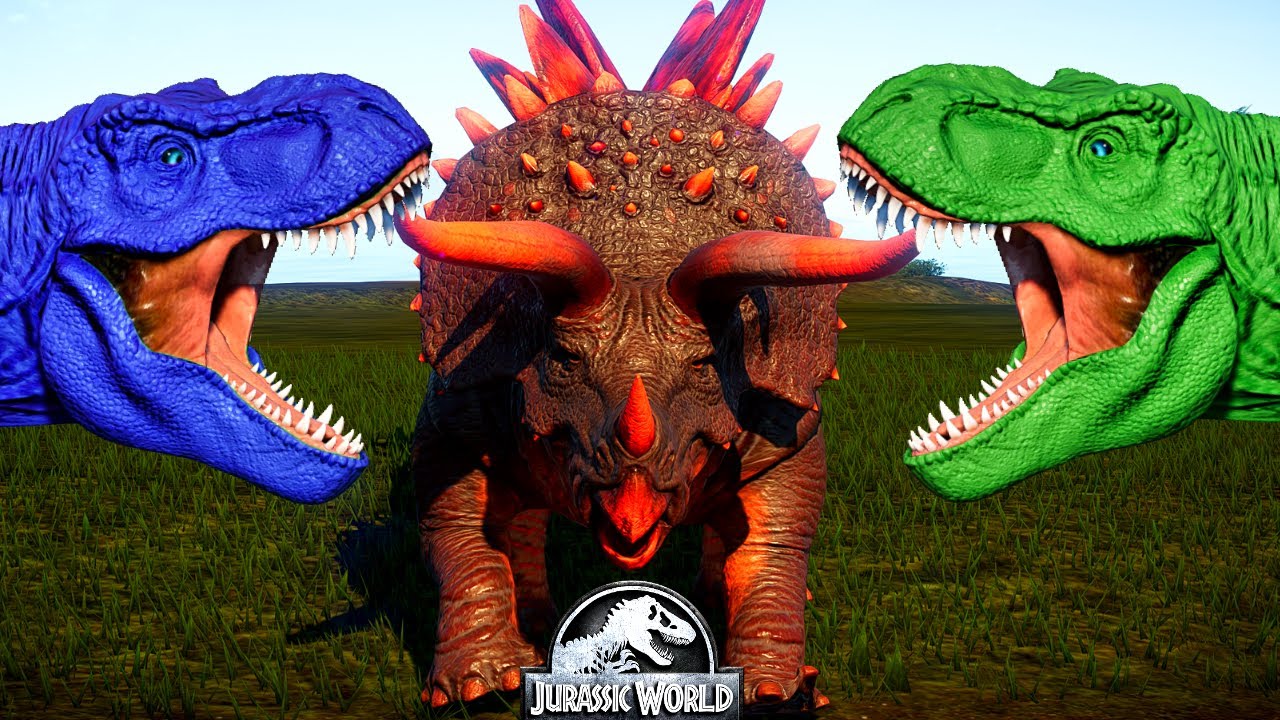 Ultimasaurus, T-Rex, Stegoceratops, Spinosaurus Dinosaurs Hunt ...