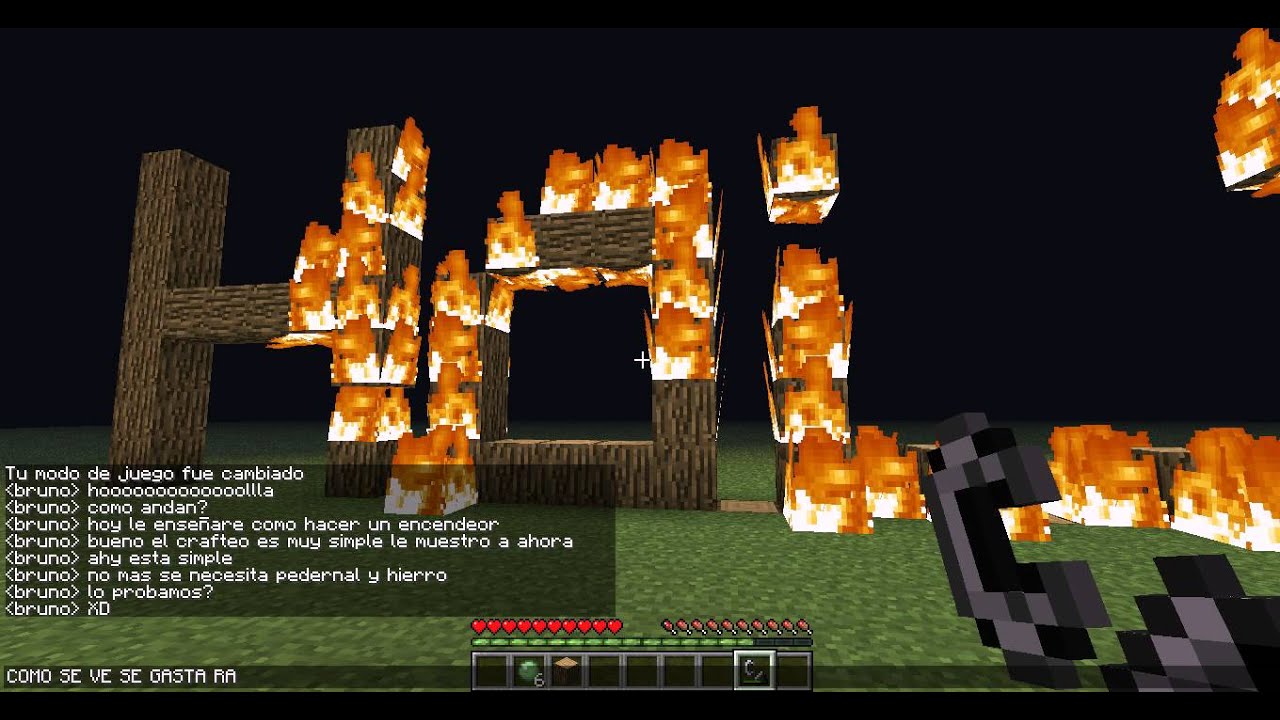 Mini tutorial de minecraft como hacer un encendedor - YouTube