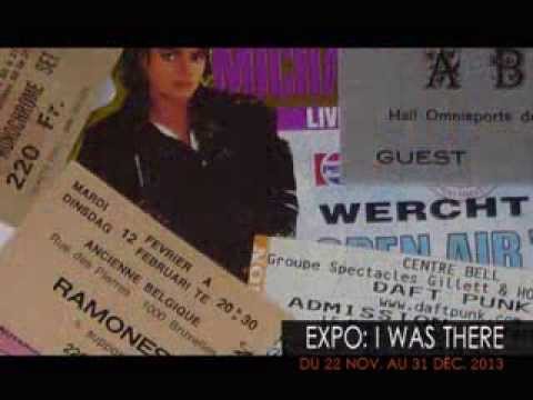 "I Was There" expo de tickets de concerts - YouTube