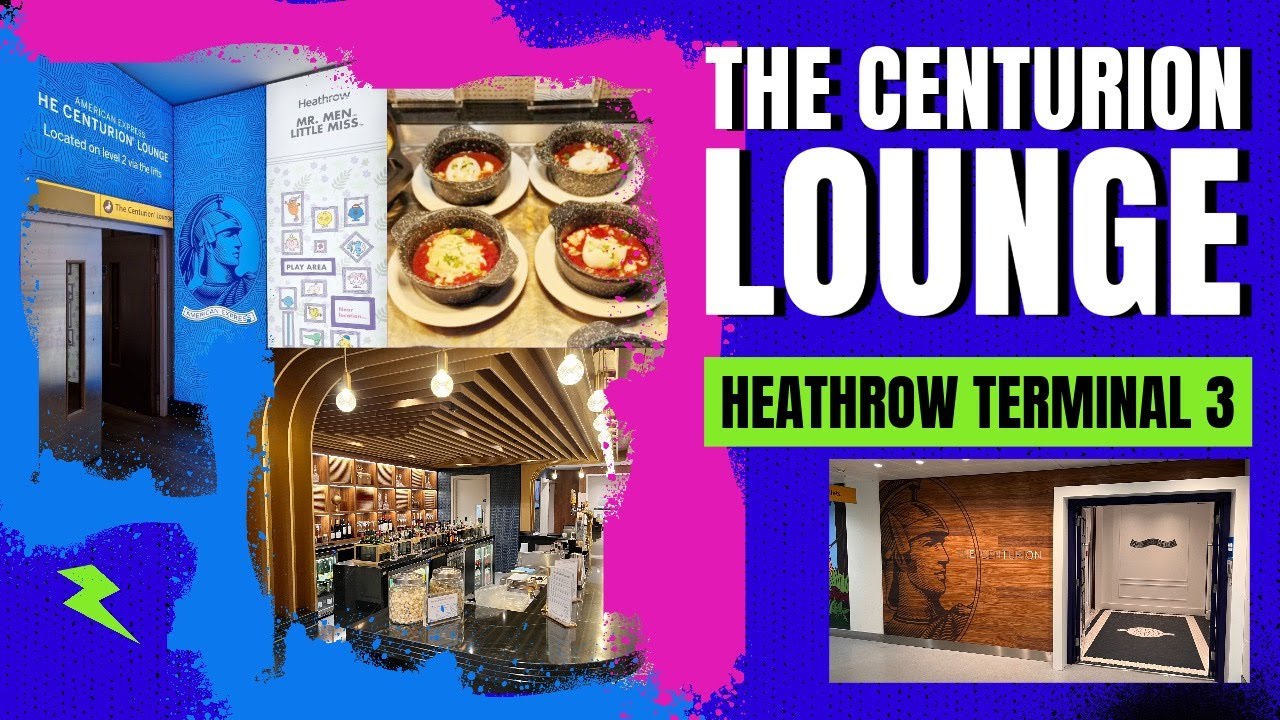 Exploring Heathrow's Premium Lounge: The Centurion Experience! - Heathrow Terminal 3 - T3 - YouTube