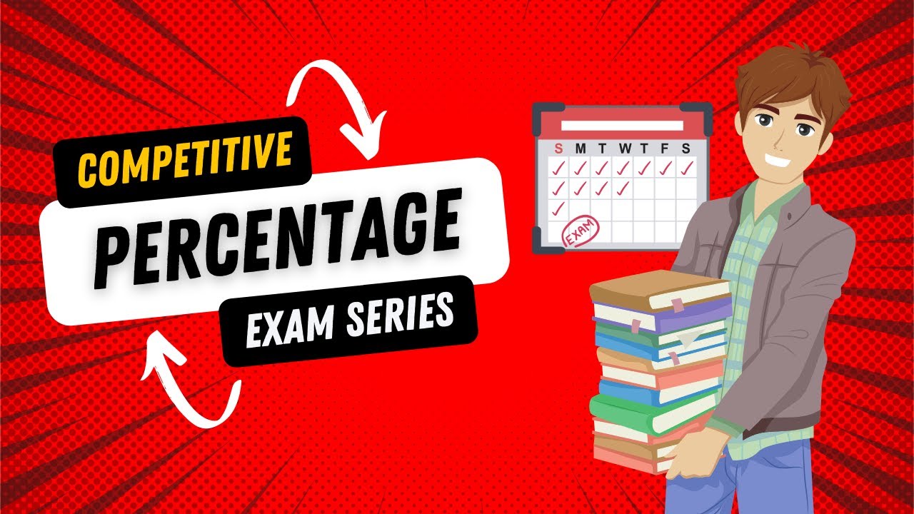 Percentage | For Competitive Exams | Quantitative Aptitude | By Suresh ...