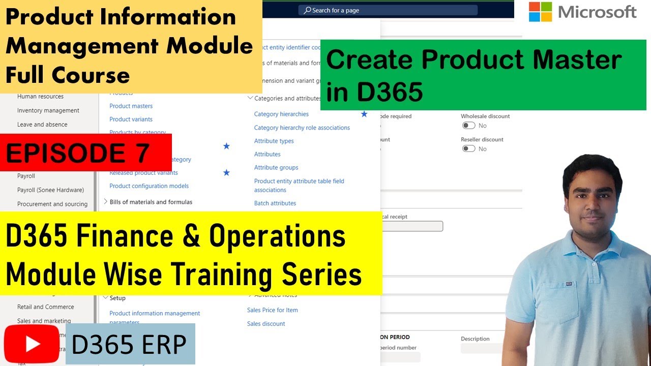 EPISODE 7 | How to Create Product Master in Microsoft Dynamics 365 ...