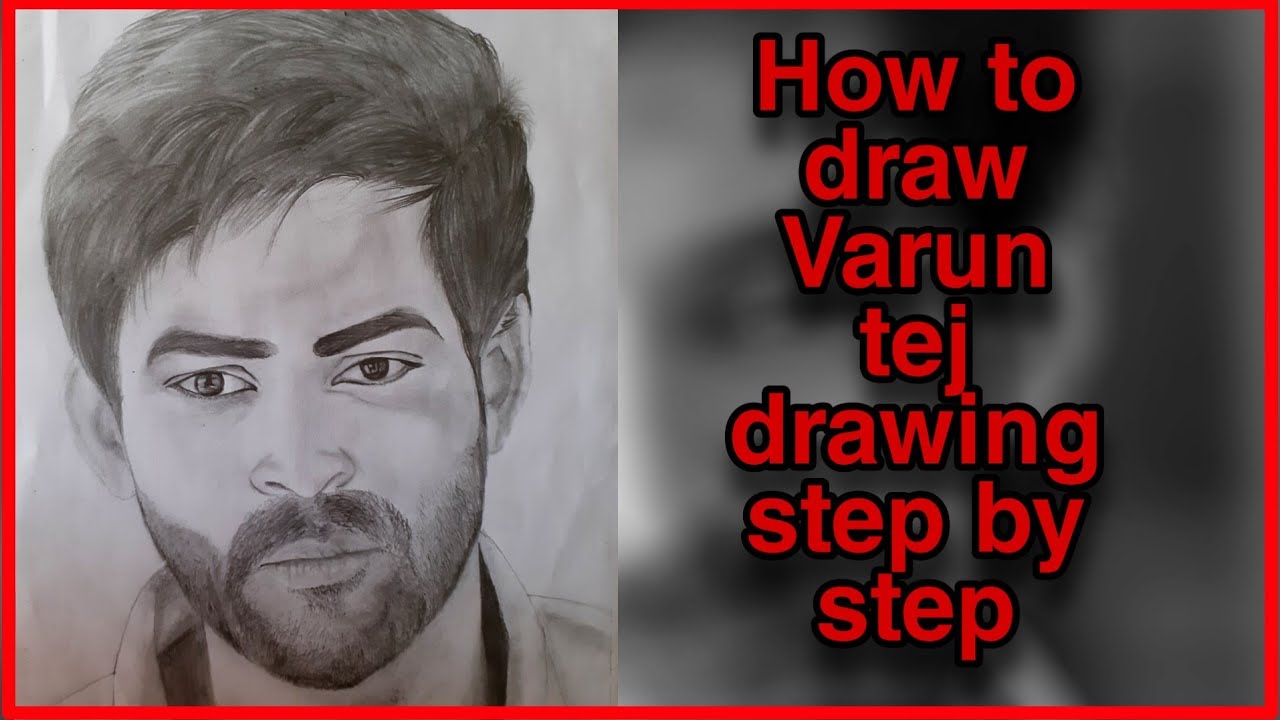 How to draw Varun tej drawing Step by Step - YouTube