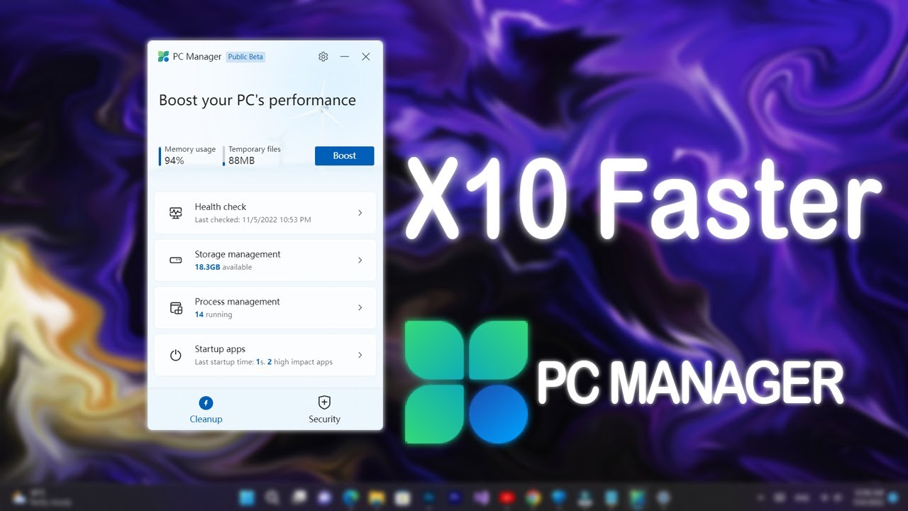 PC Manager for Windows 11/10 | Boost your PC performance (2022) - YouTube