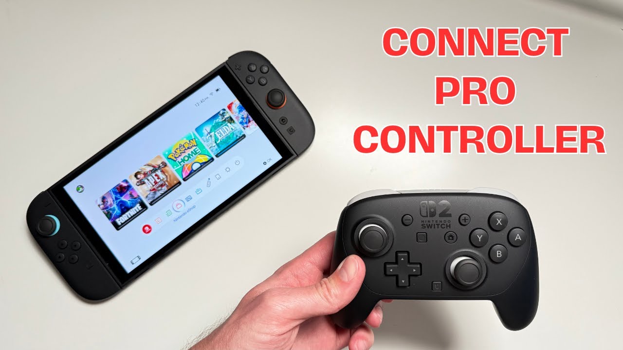 How to Connect Switch 2 Pro Controller to Your Switch 2 - YouTube