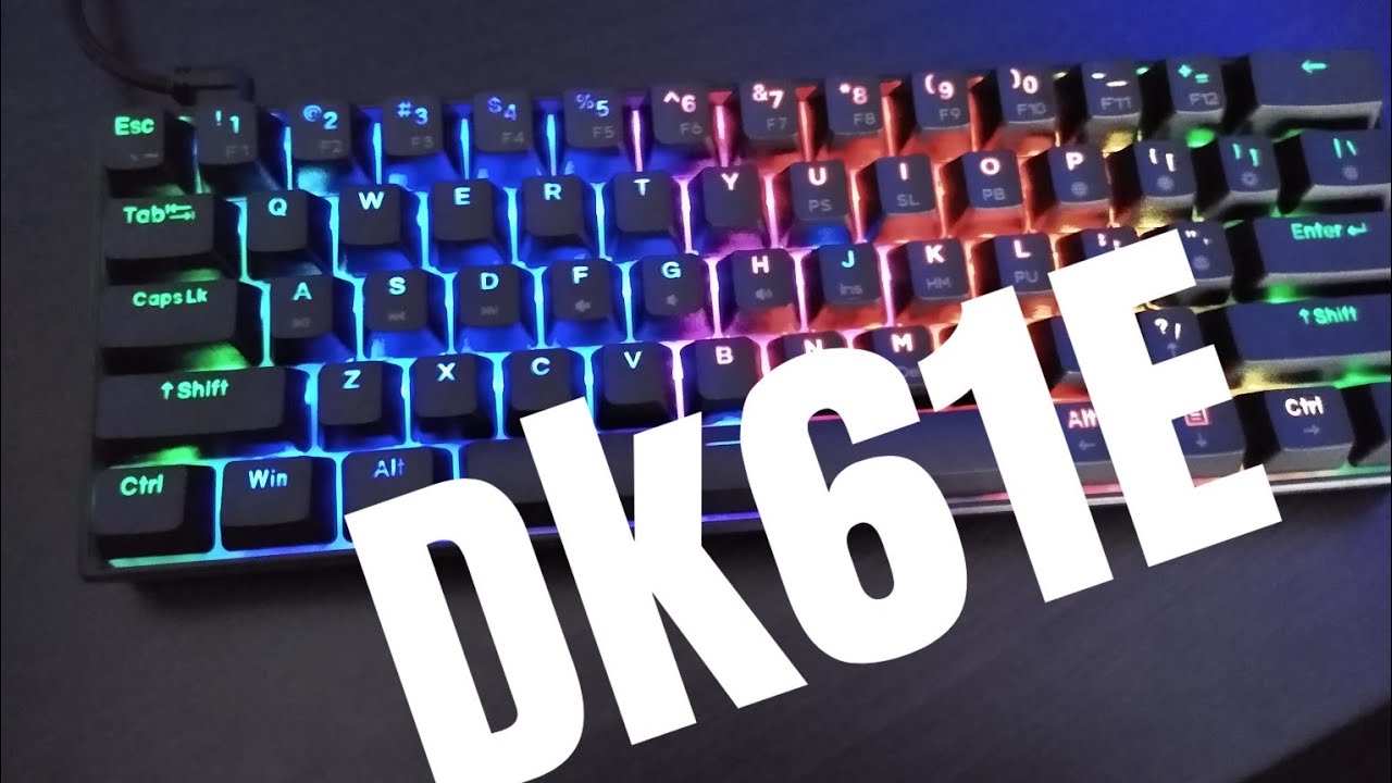 Unboxing the Dk61E keyboard. - YouTube