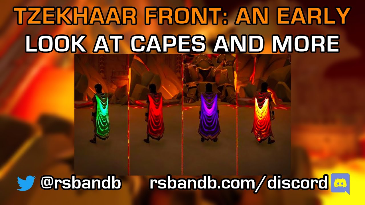TzekHaar Front: An Early Look at Capes, Sword, Ability, and More - YouTube