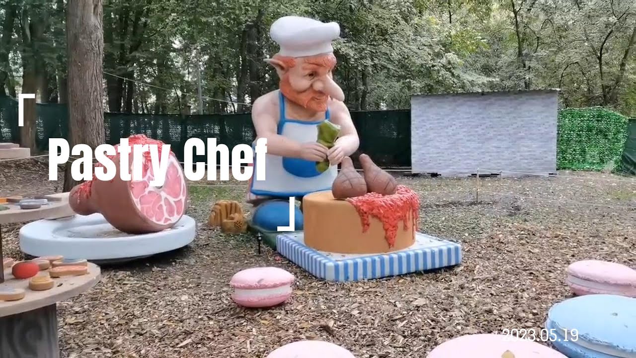 FM029-Animatronic Chef Restaurant Decor - YouTube