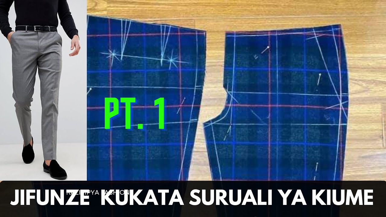 NJIA RAHISI ya kukata suruali ya KIUME isiyo na MARINDA || kipande cha ...