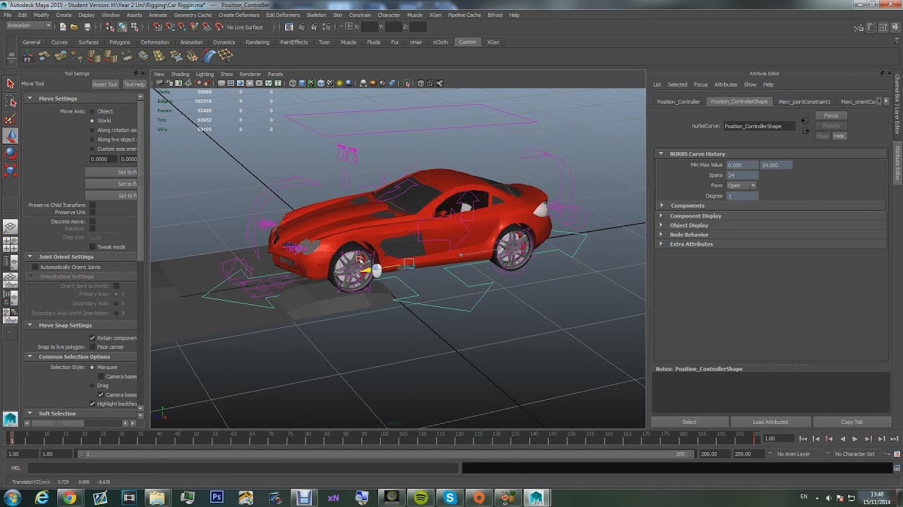 Rigging/animating using controllers/expressions (maya 2015) - YouTube