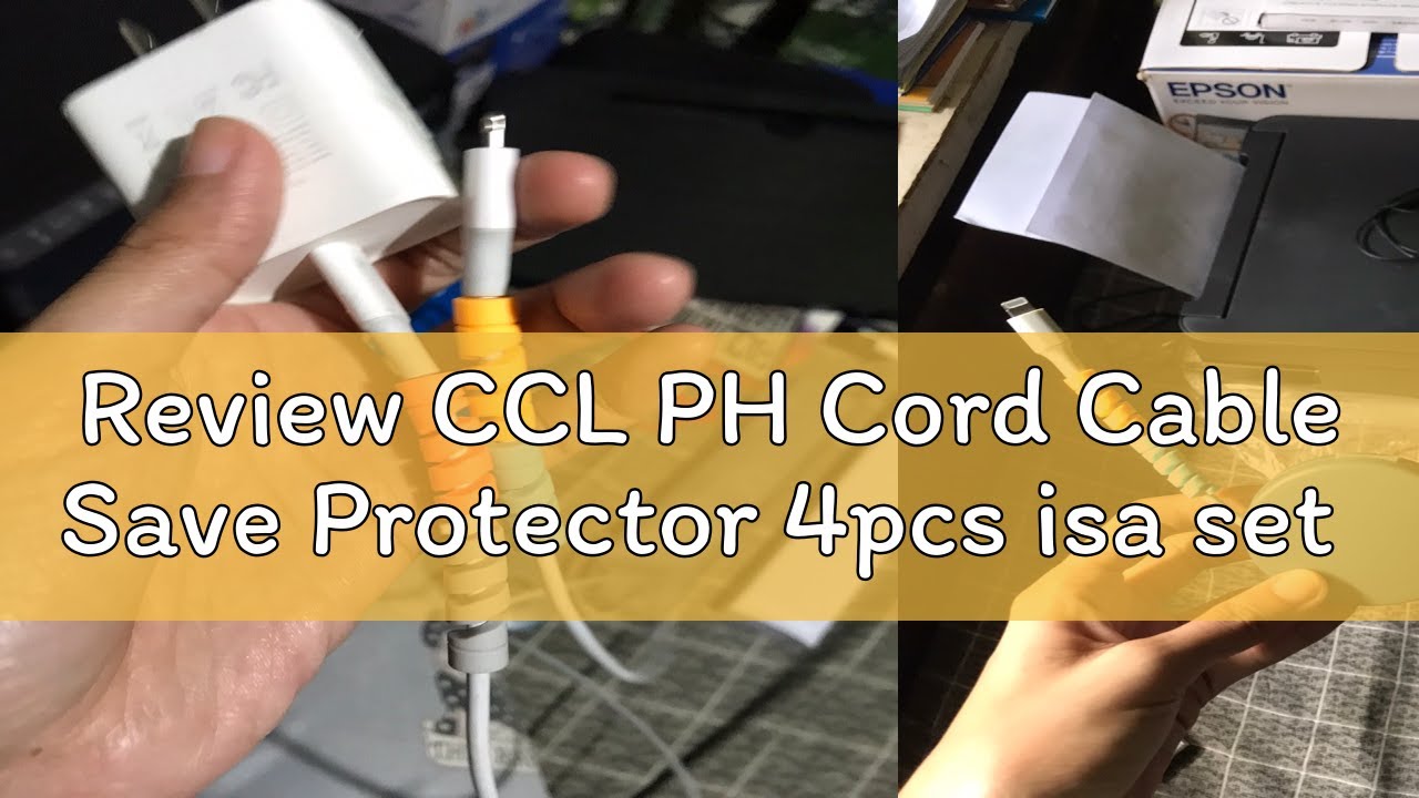 Review CCL PH Cord Cable Save Protector 4pcs isa set - YouTube