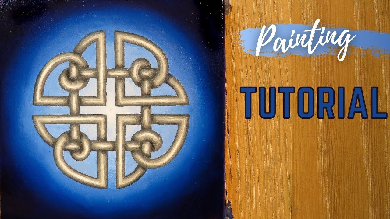 How to paint a CELTIC KNOT (Dara Knot) | Easy Step by Step Tutorial ...