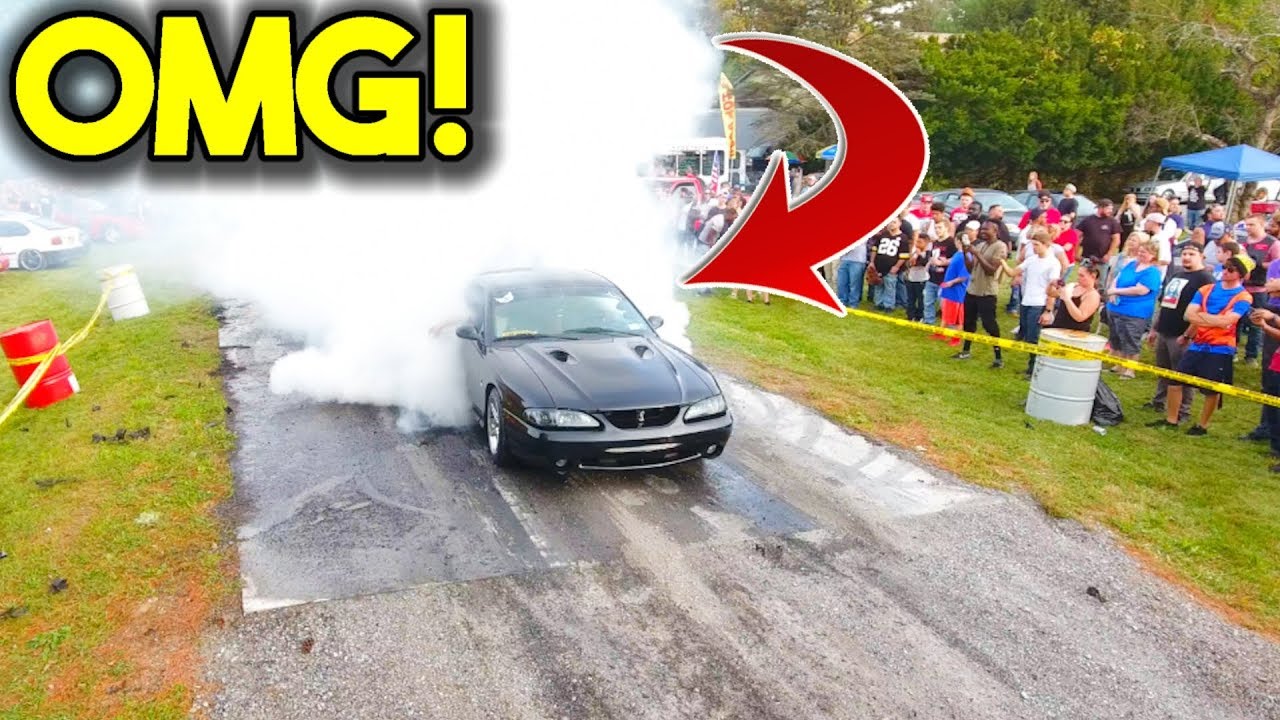 AERIAL FOOTAGE of INSANE Burnouts!! - YouTube