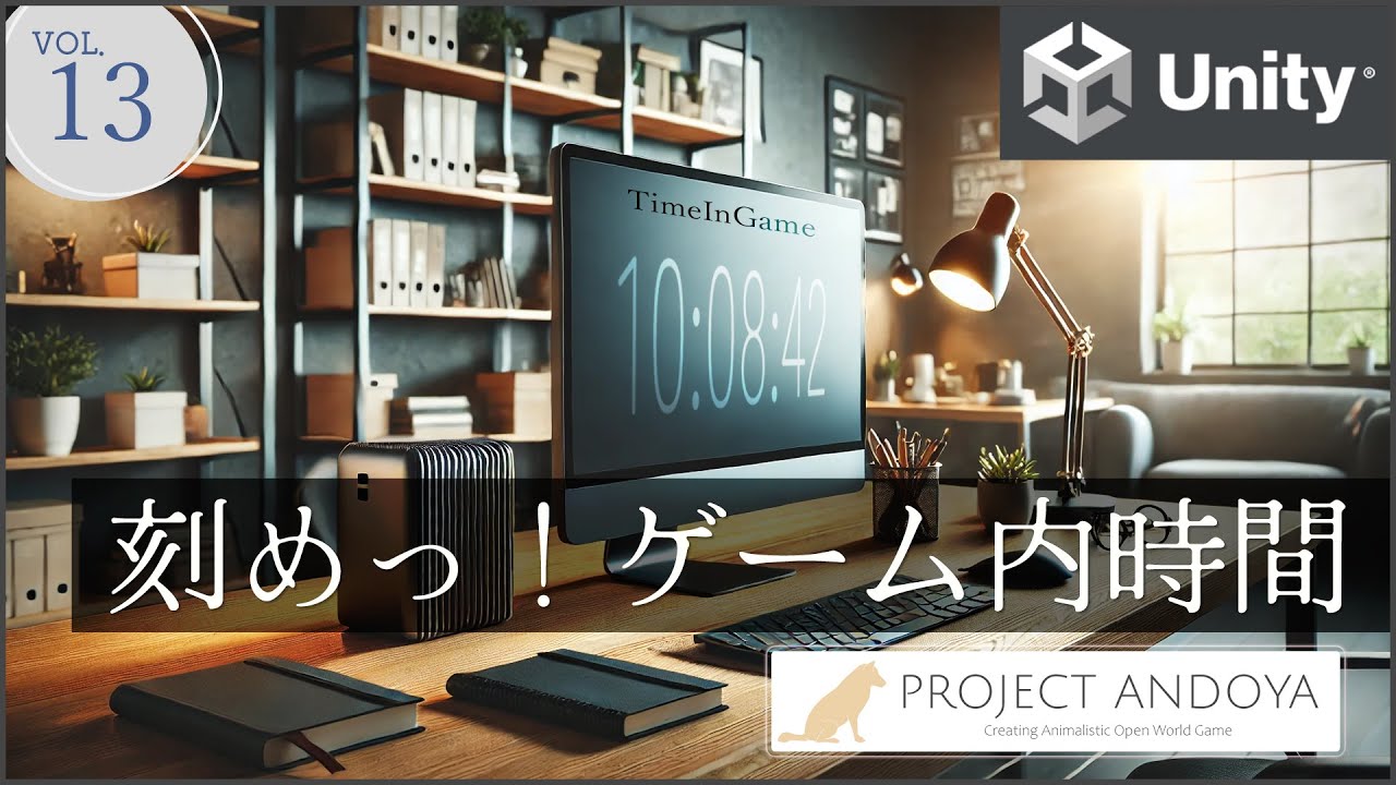 【ゲーム開発入門実況 with 猫使ビィ / Unity】刻めっ！ゲーム内時間 編 - Unityオープンワールド VOL.013 - YouTube