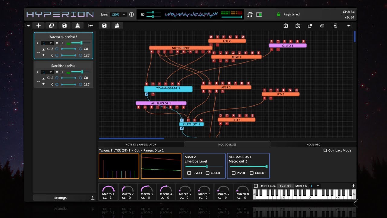 Wavesequencer Hyperion Patch Demo - YouTube