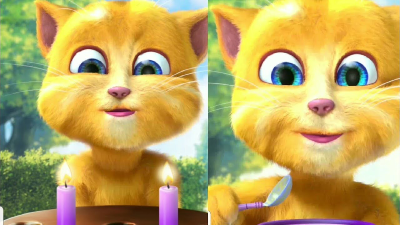 Talking Ginger| Ginger Birthday and Breakfast| - YouTube